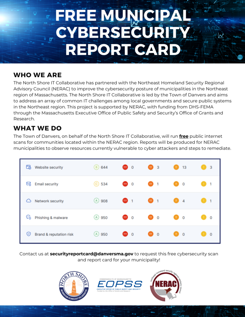 Free Cybersecurity Scans for NERAC Municipalities - NERAC
